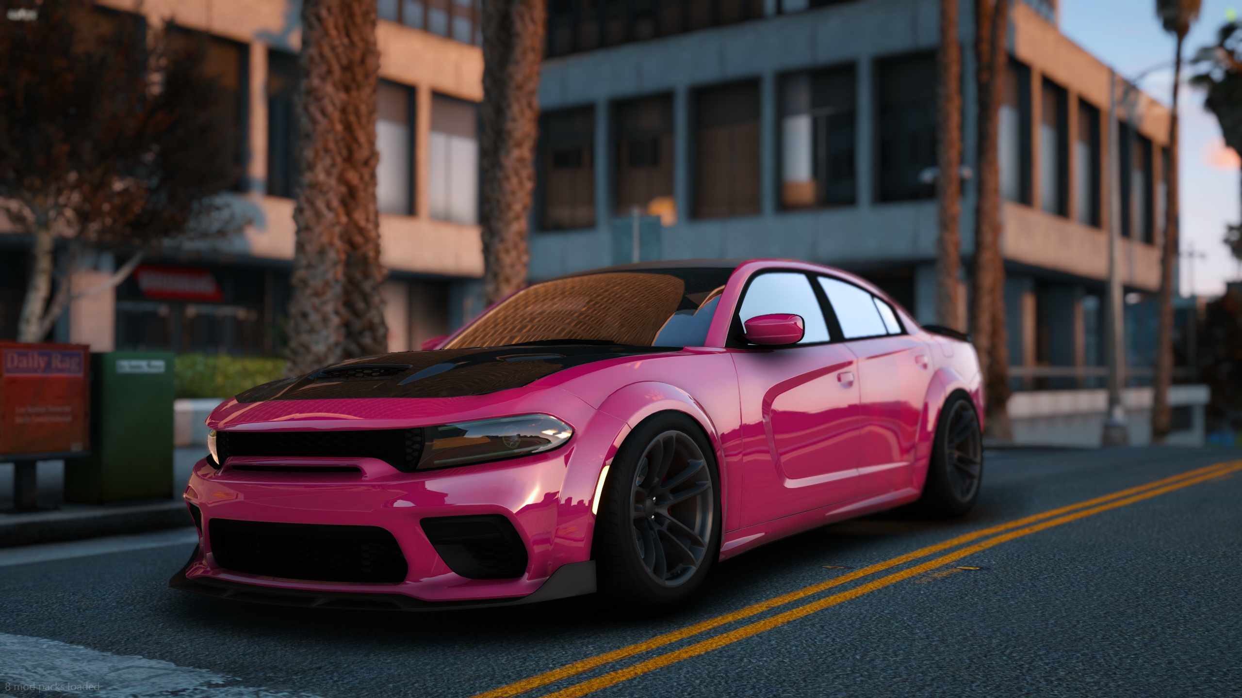 (Debadged) Dodge Charger Hellcat Purple Torch V4 – Fivem Dealership