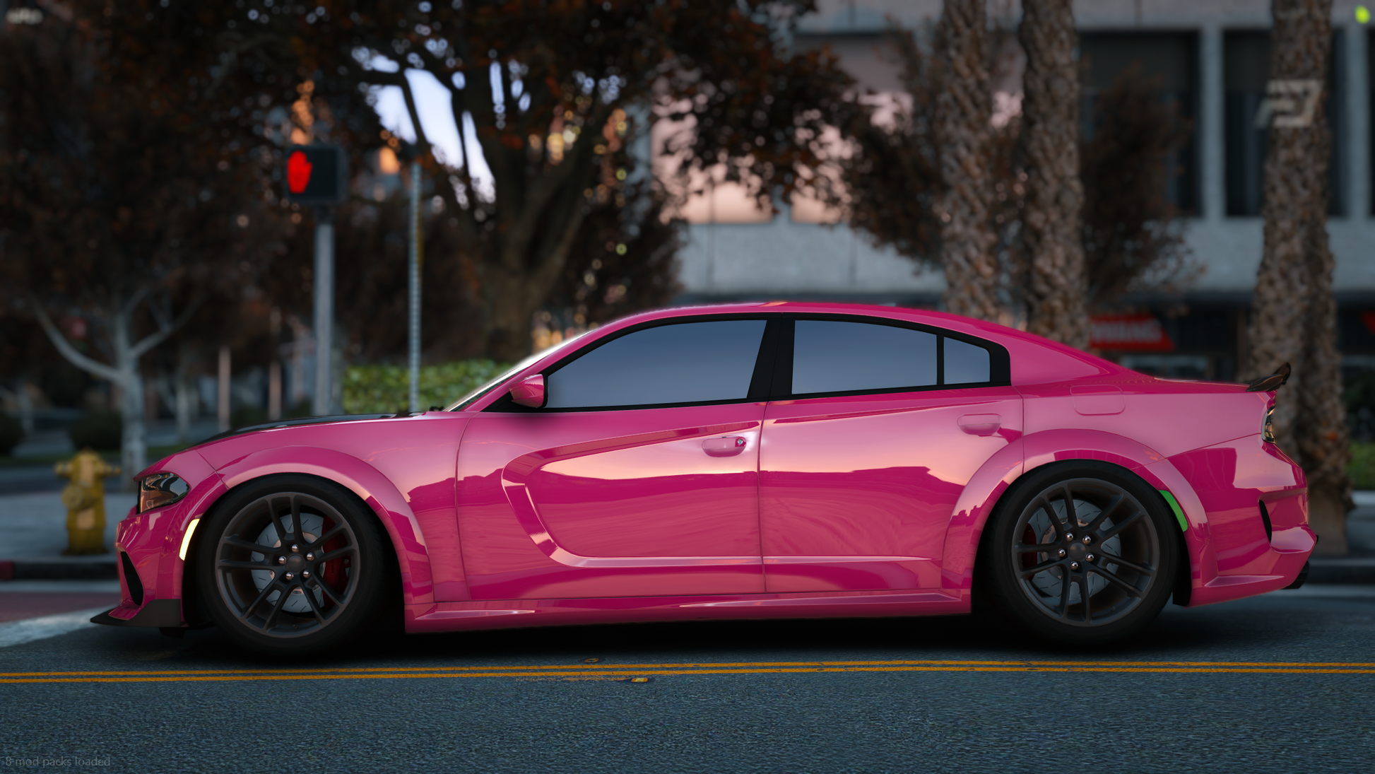 (Debadged) Dodge Charger Hellcat Purple Torch V4 – Fivem Dealership