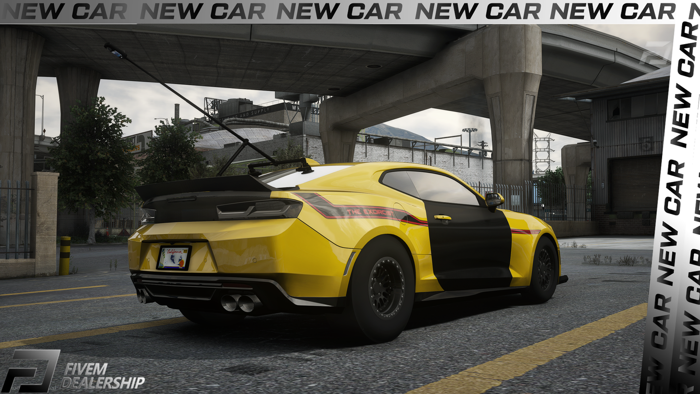 (Debadged) Chevrolet Camaro ZL1 Drag Exorcist Edition – Fivem Dealership
