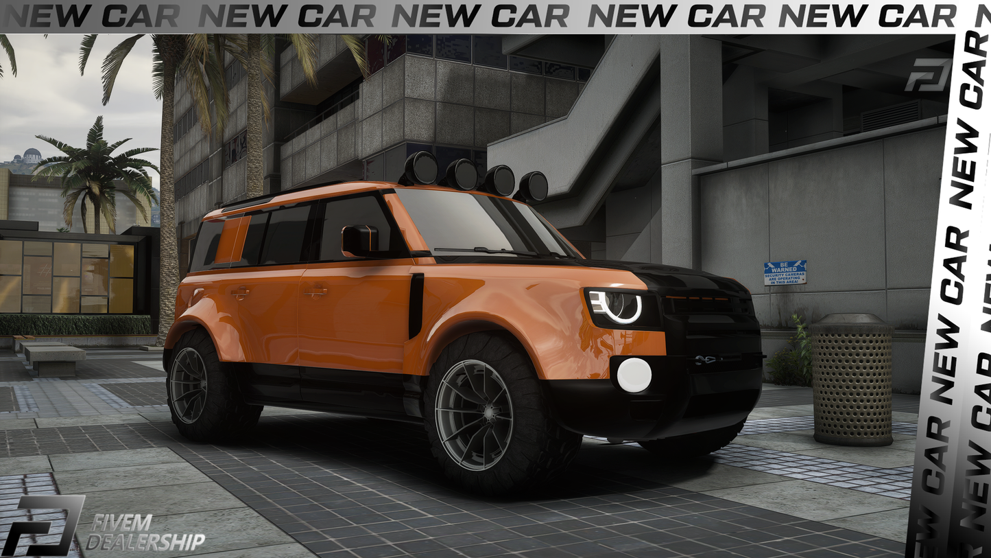(Debadged) Land Rover Defender 110 KC Raid – Fivem Dealership