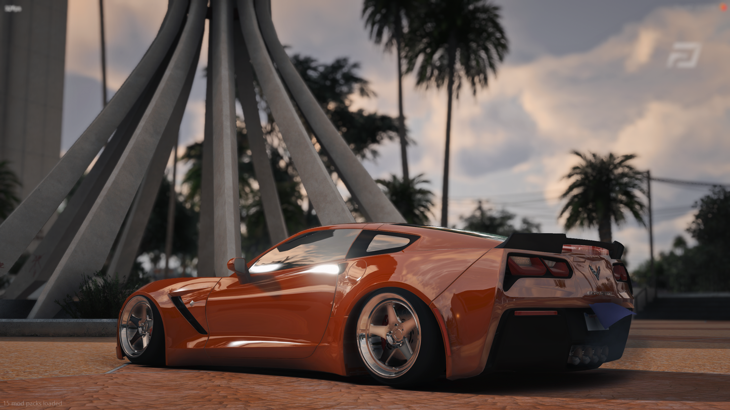 Chevrolet Corvette Stanced Drag Slider – Fivem Dealership