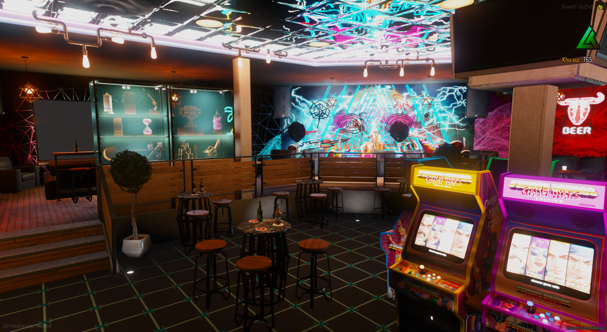 [MLO] Open Interior Arcade Bar. Overview – Fivem Dealership
