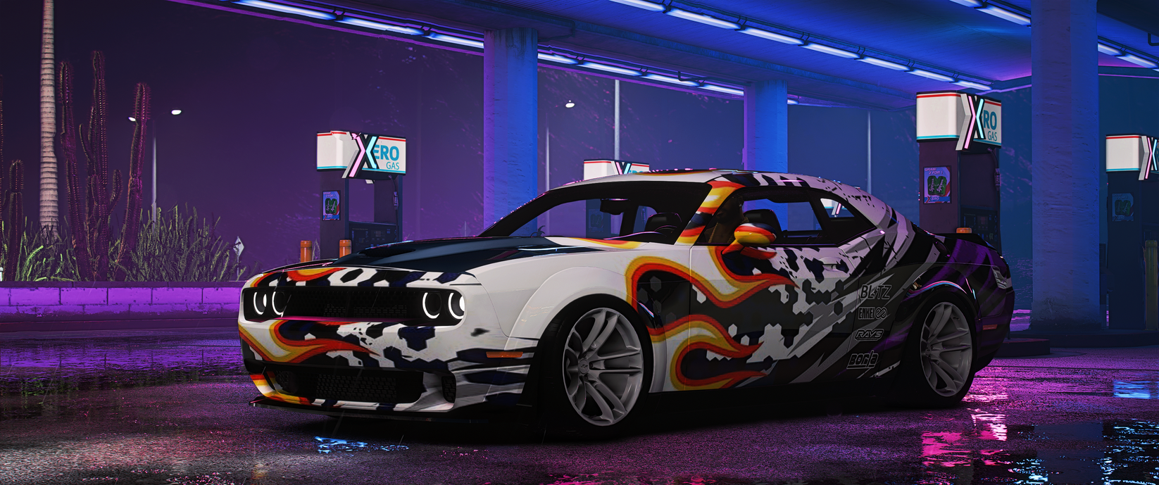 (Debadged) 2020 Dodge Challenger Widebody Debadged – Fivem Dealership