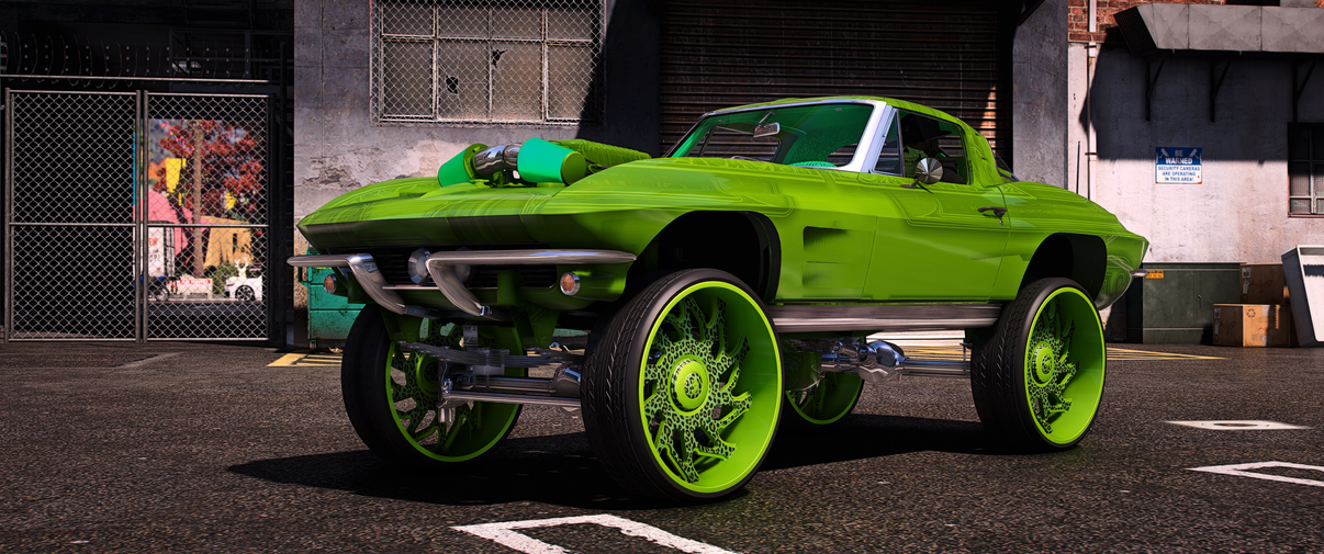 (Debadged) Corvette Donk 1963 – Fivem Dealership