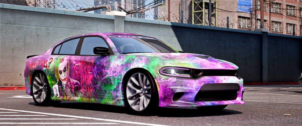 (Debadged) 2016 Dodge Charger Scatpack Joker Edition | Playa – Fivem ...