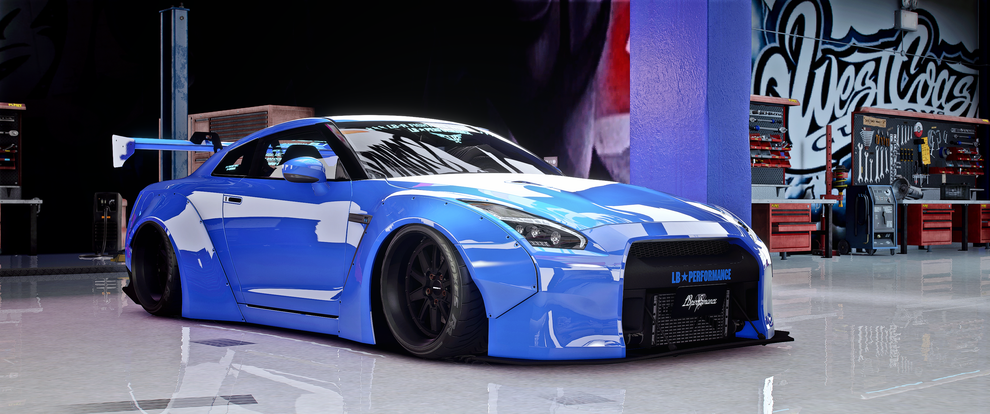 2012 Nissan GT-R R35 LibertyWalk – Fivem Dealership