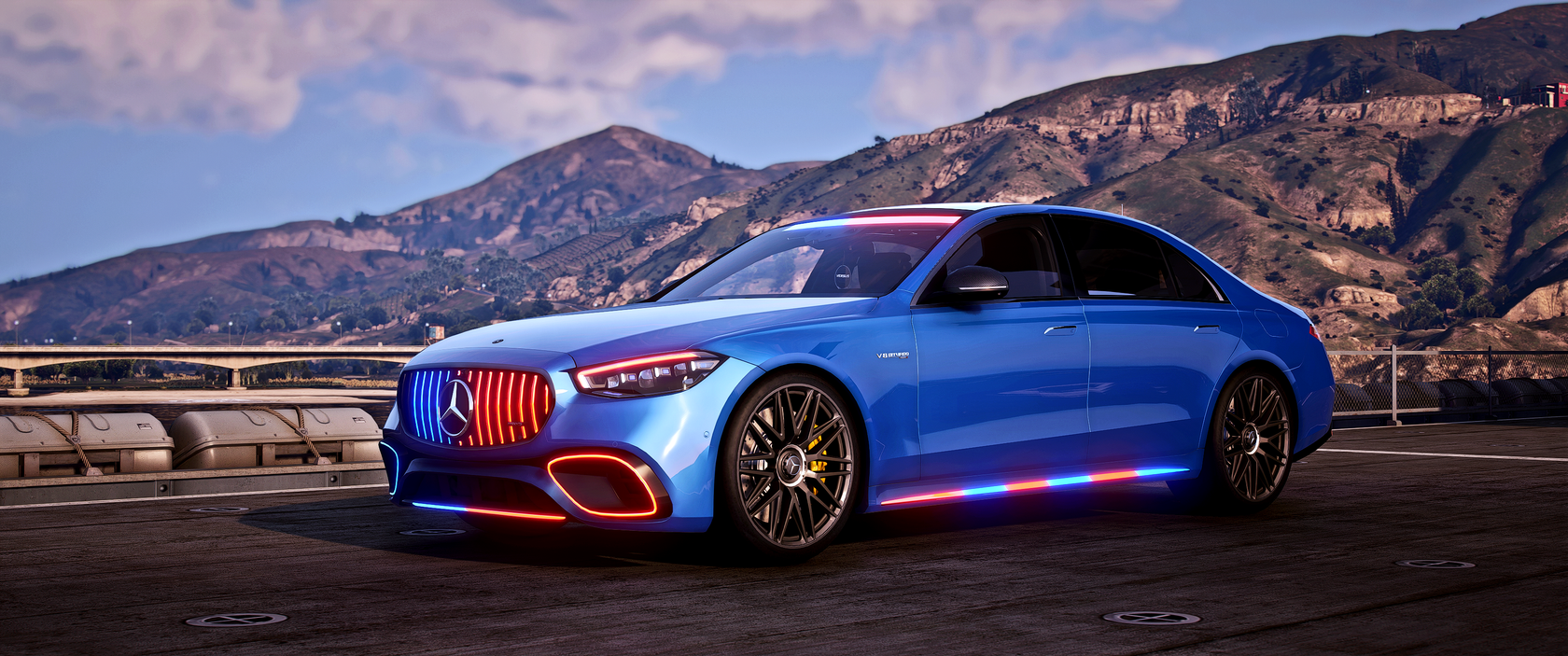 2023 Mercedes S63 AMG E Performance Police Modern Lights – Fivem Dealership