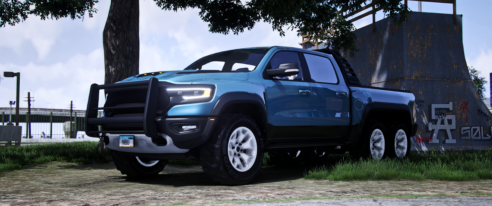 (Debadged & Lore) 2022 Dodge Ram 1500 TRX 6x6 Warlord [Auto Roof] v2.0 ...
