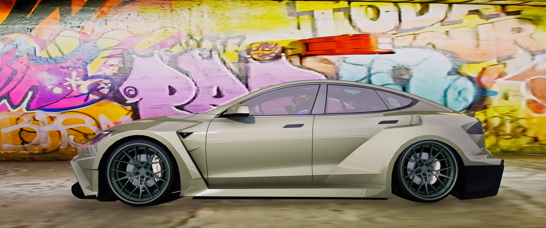 (Debadged) Tesla Raiden Widebody – Fivem Dealership