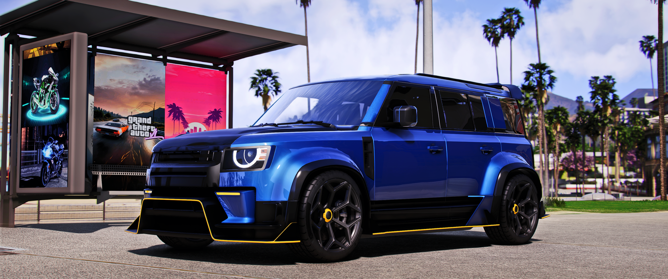 (Debadged) Land Rover Venuum Defender – Fivem Dealership