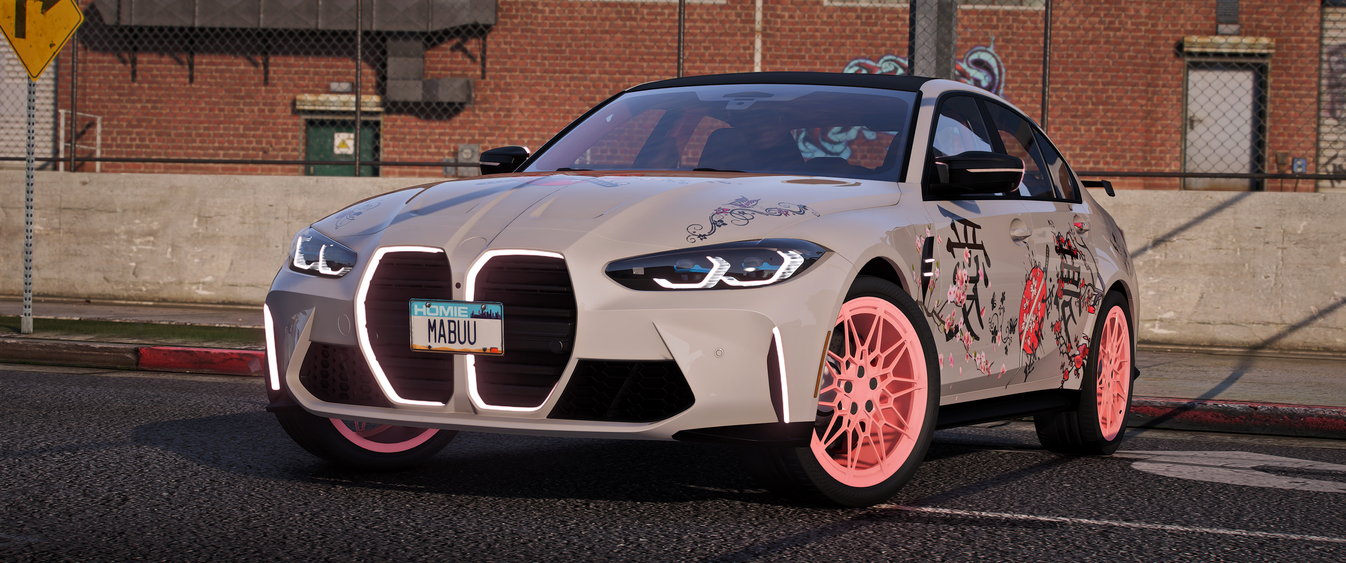 (Debadged) BMW M3 G80 Sakura Edition – Fivem Dealership