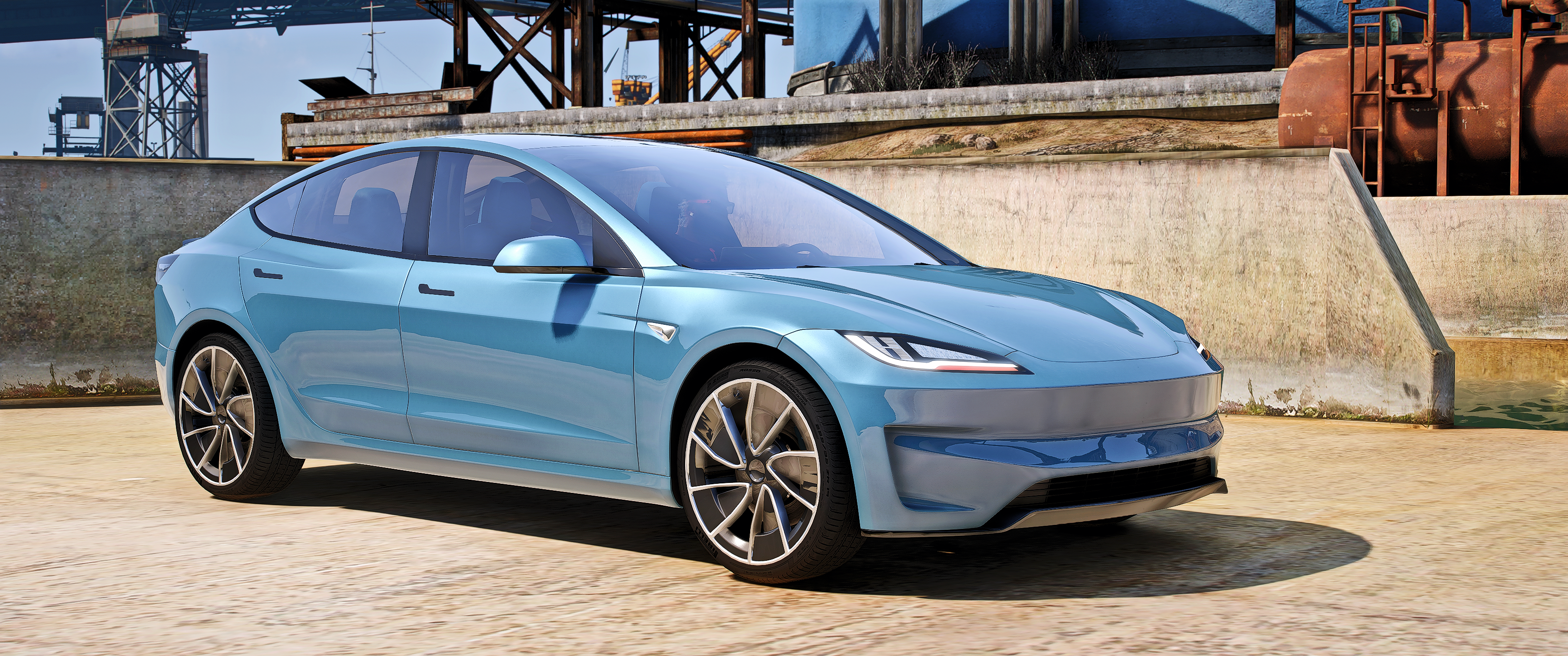 (Debadged) Tesla Model 3 Perfomance 2024 – Fivem Dealership