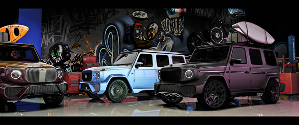 2024 Mercedes Maybach G900 Metagarage vs Kit Emre Husmen – Fivem Dealership