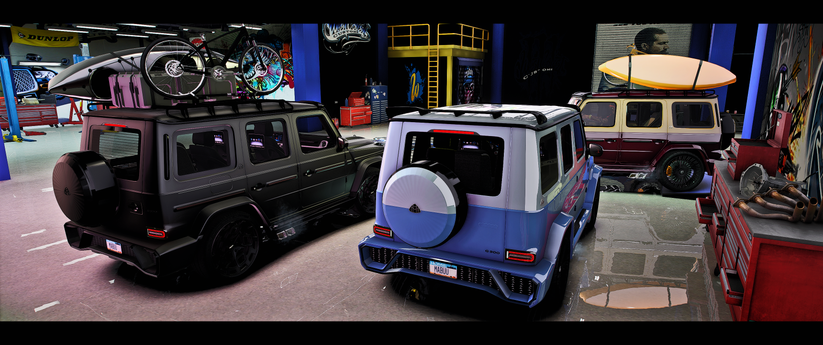 2024 Mercedes Maybach G900 Metagarage vs Kit Emre Husmen – Fivem Dealership