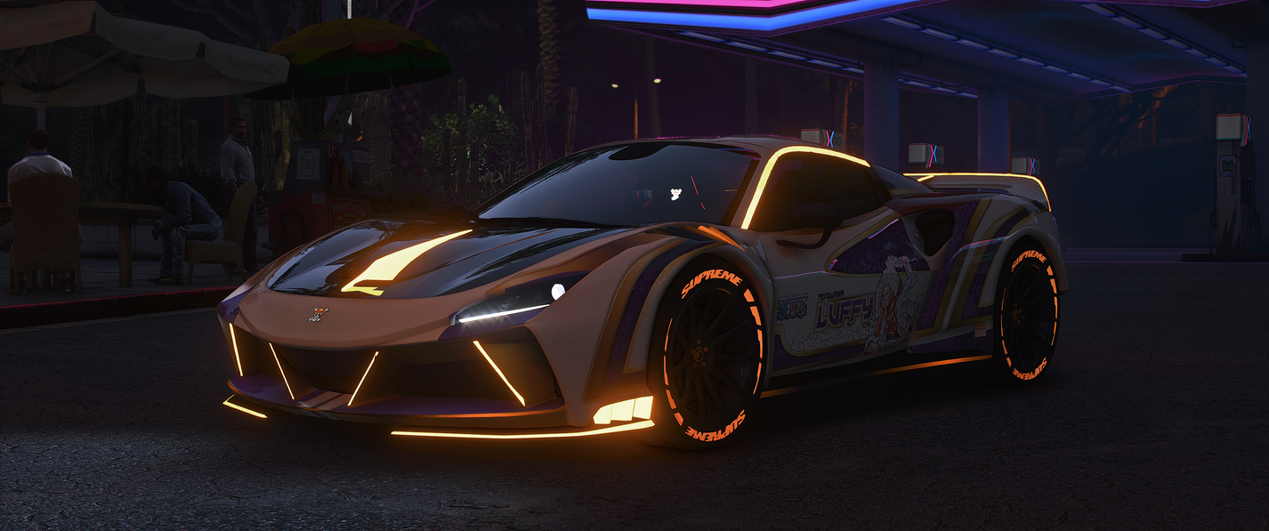 (Debadged) 2020 Ferrari F8 Spider Novitec Widebody Luffy Gear 5 [Auto ...