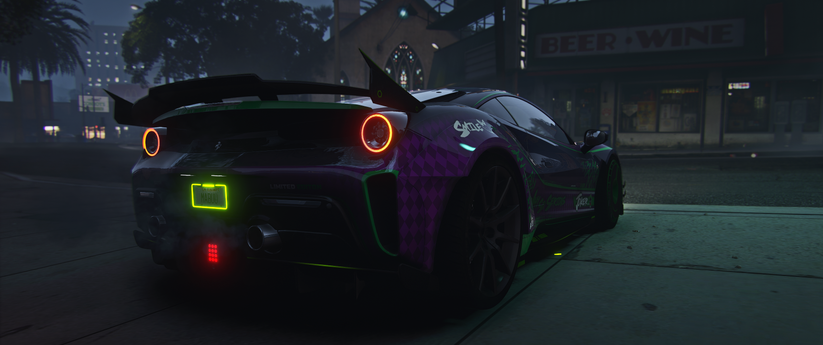 Ferrari 488 Pista Joker | FiveM Dynamic Lights – Fivem Dealership