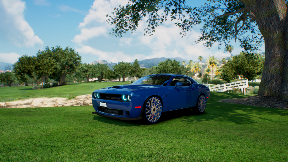 Dodge Challenger Slimbody Hellcat On Blocca Forgiatos – Fivem Dealership