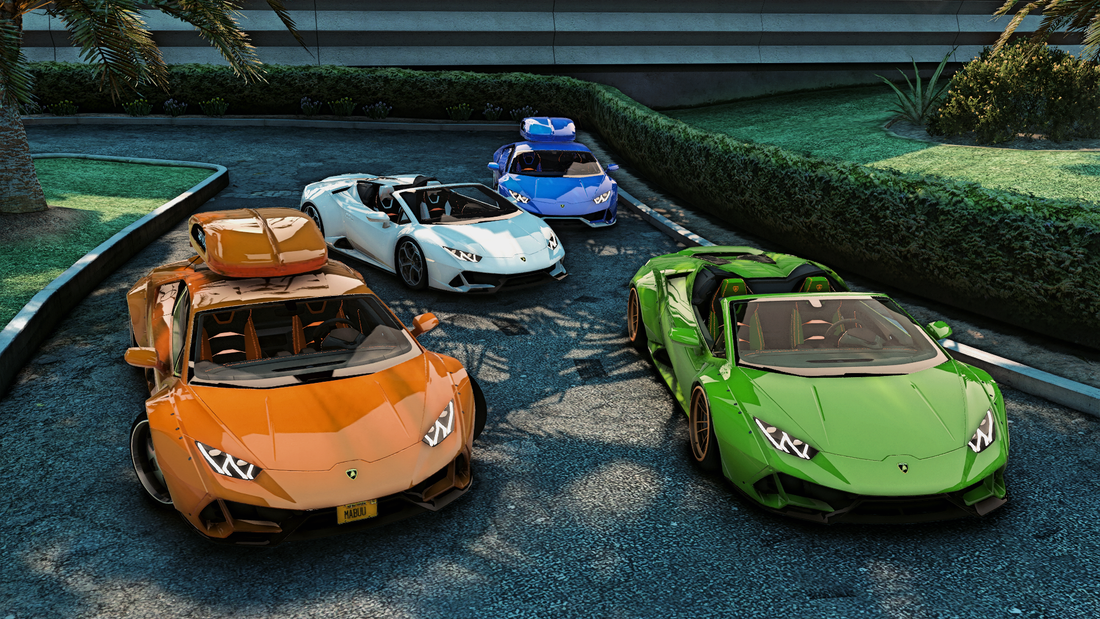 Lamborghini Huracan Evo and Spyder + Liberty Walk – Fivem Dealership