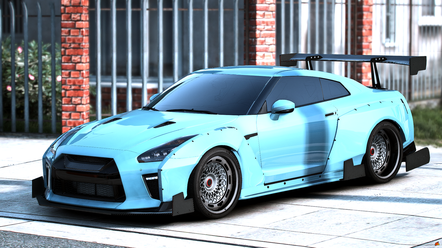 (Debadged) NISSAN GT-R R35 CUSTOM BUDDA – Fivem Dealership