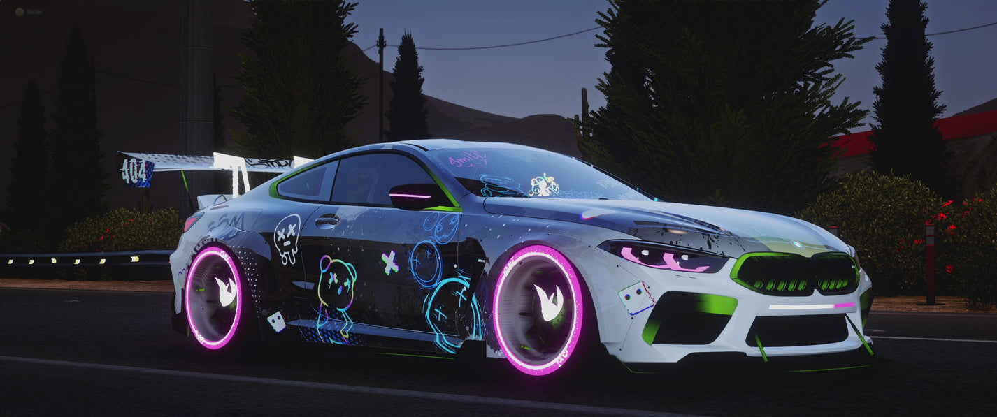 BMW M8 Neon Bear [Dinamic Lights] – Fivem Dealership