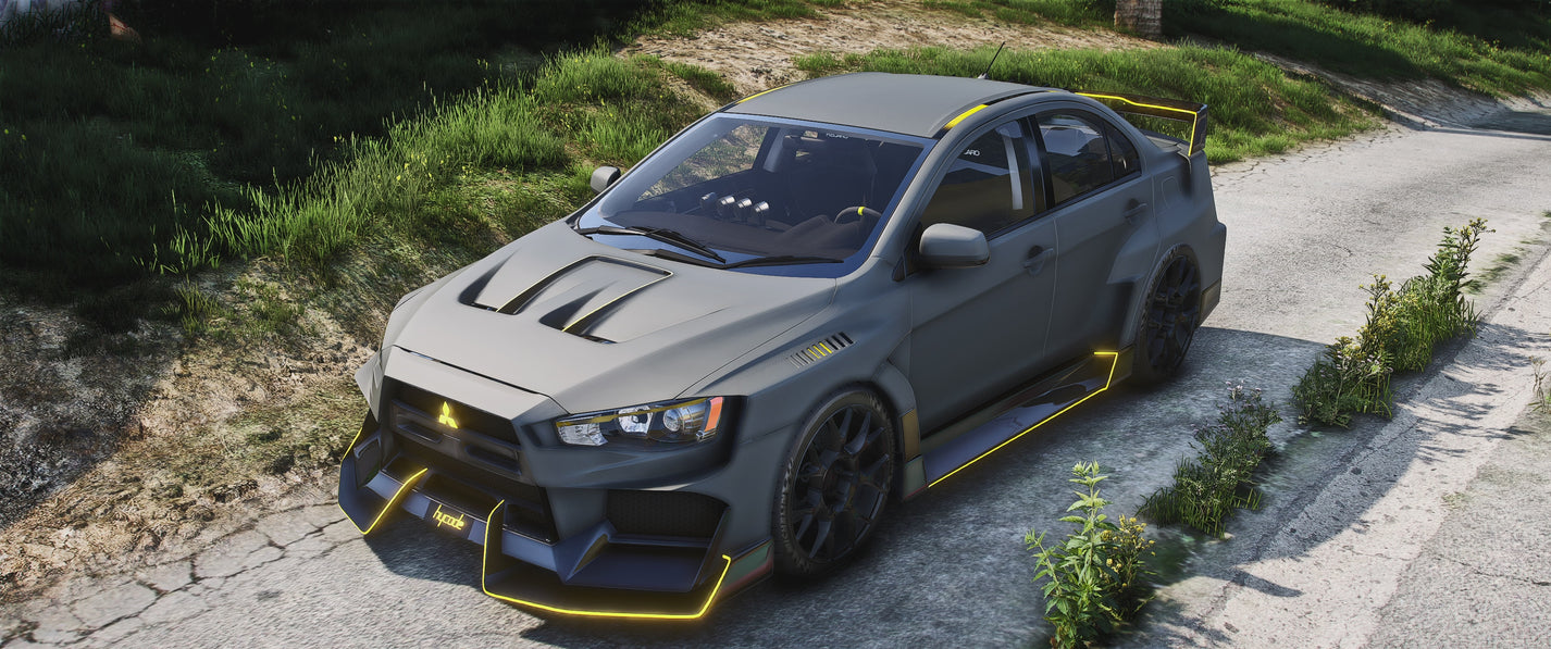 Mitsubishi Lancer Evolution Hycade V2 [Dinamic Lights] – Fivem Dealership