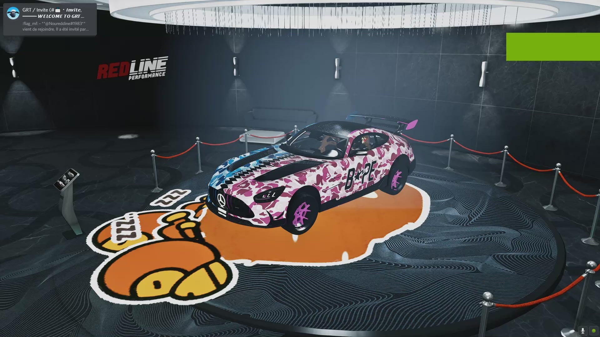 Mercedes Benz AMG GT Bape [Dinamic RGB Lights] – Fivem Dealership