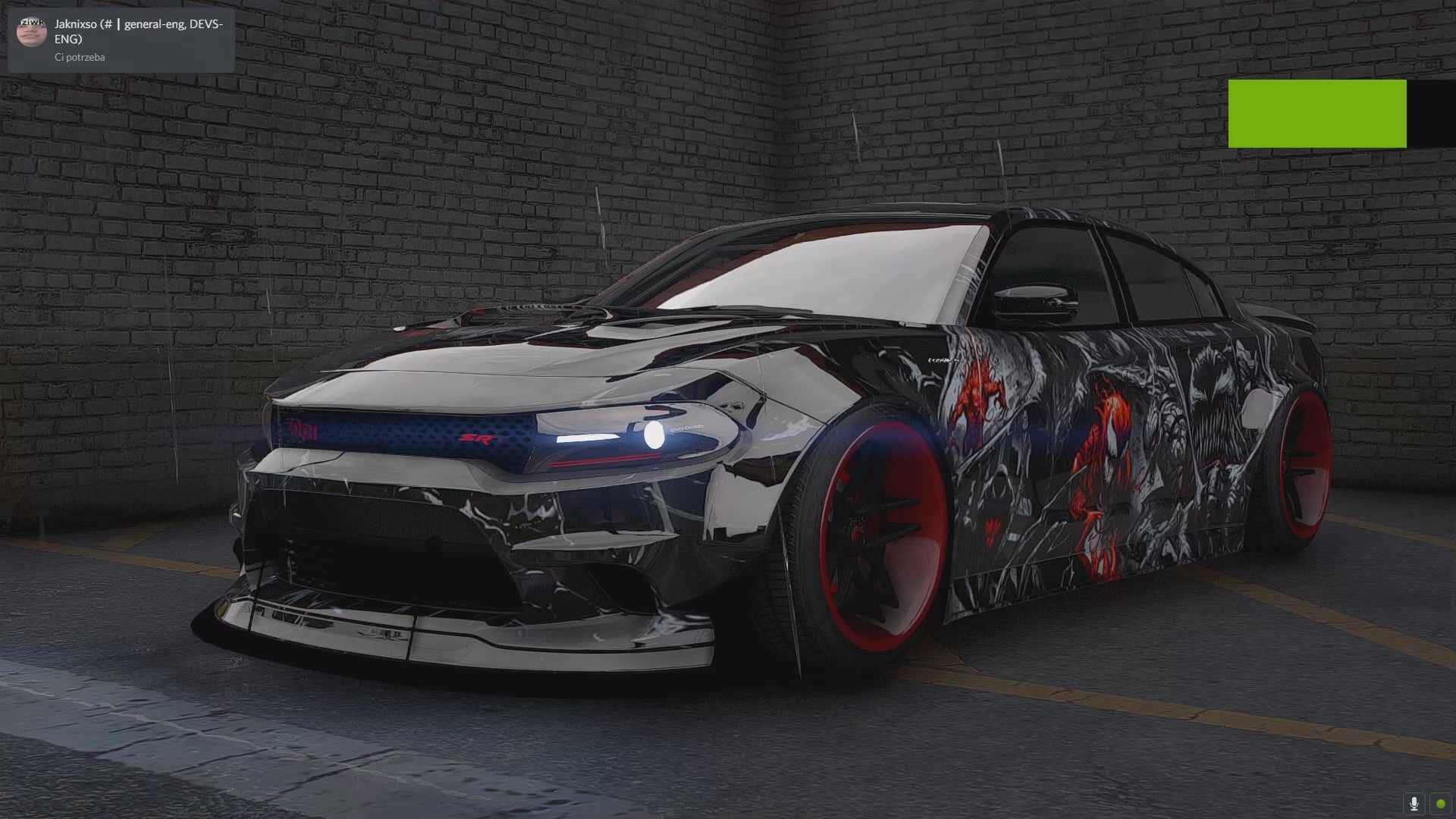 Dodge Charger Spiderman Vs Venom [Dinamic RGB Lights] – Fivem Dealership