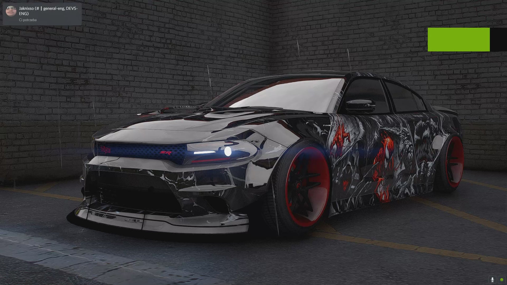 Dodge Charger Spiderman Vs Venom [Dinamic RGB Lights] – Fivem Dealership